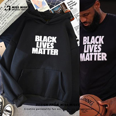 篮球罢赛训练black lives matter休闲运动卫衣詹姆斯哈登秋冬外套