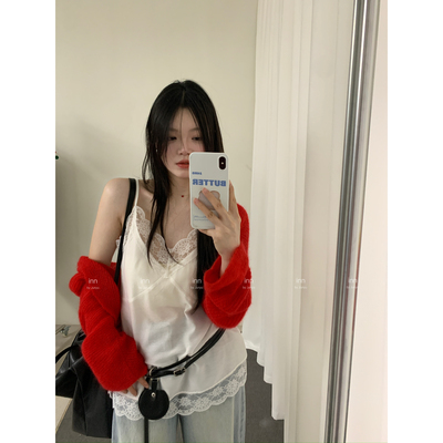 2026早春上新早春上新蕾丝吊带刺绣背心百搭温柔气质内搭
