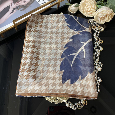 185X80长巾西丽纱桑蚕丝丝巾女春秋洋气时尚真丝丝巾装饰大披肩