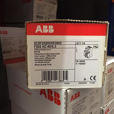 全新正品  漏电保护器 F202 AC-80/0.3询价