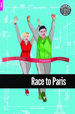 现货 英文原版 Race to Paris - Foxton Readers Starter Level (300 Headwords A1) with free online AUDIO