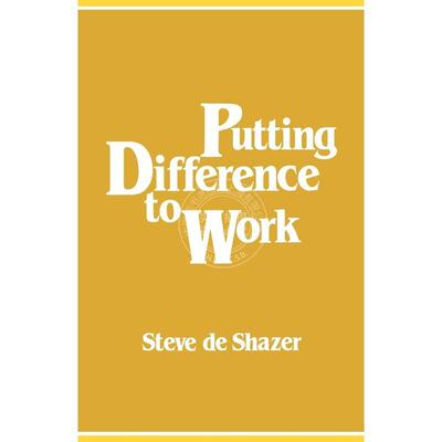 预售 按需印刷  Putting Difference to Work