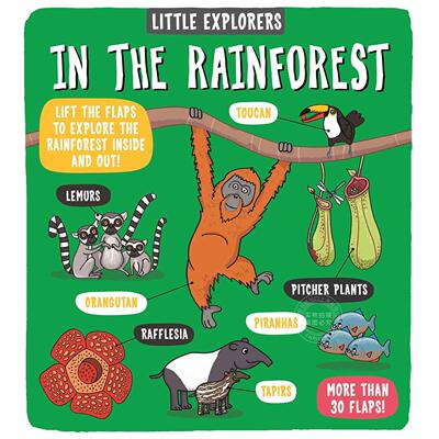 小小探险家：热带雨林 热带生物科普绘本 Dynamo出版社 英文原版 Little Explorers: In the Rainforest 5-8岁