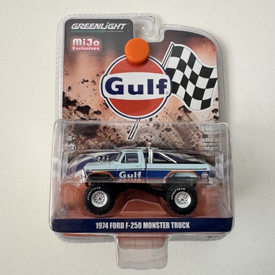 绿光Greenlight 1:64 合金 1974 Ford F-250 Monster Truck gulf