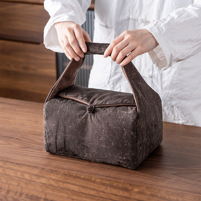 老料云纱户外旅行茶具收纳包