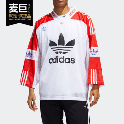 长袖卫衣三叶草男子套头衫