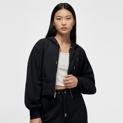 Nike/耐克正品JORDAN女士连帽收腰针织宽松外套IB9864-010