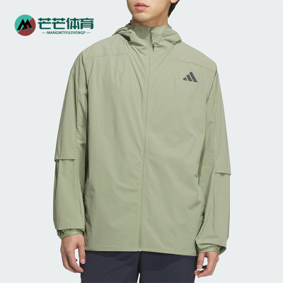 Adidas/阿迪达斯正品2025男士户外日常连帽宽松休闲外套KB5158