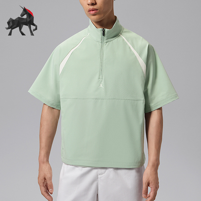 Nike/耐克正品Jordan男士立领套头简约运动短袖T恤IM7791-384
