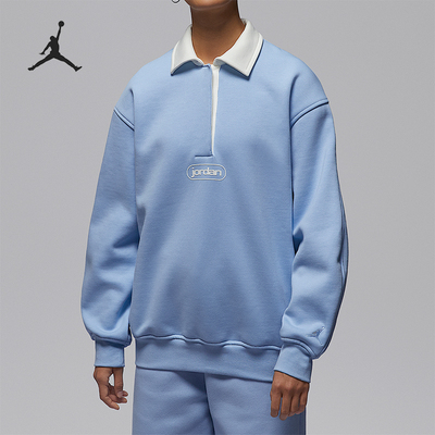 Nike/耐克正品JORDAN女士休闲翻领套头加绒运动卫衣IF0997-422