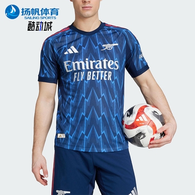Adidas/阿迪达斯正品ARSENAL 25/26男士运动修身比赛短袖JI9510