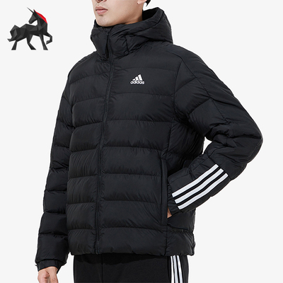 阿迪达斯男士训练拉链经典棉服