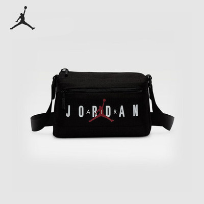 Nike/耐克正品JORDAN男女款时尚拉链单肩斜挎包IB8478-010