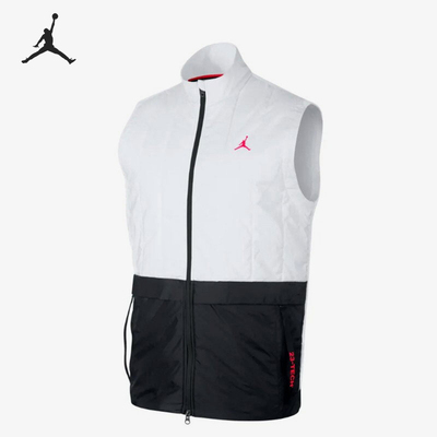 Nike/耐克正品Jordan 男士时尚运动拉链机织经典棉马甲AJ1057-100