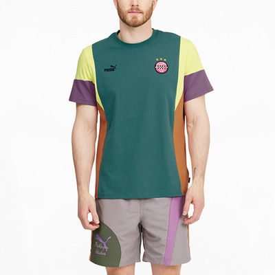 Puma/彪马官方正品夏季男子宽松运动休闲圆领短袖T恤530411-45