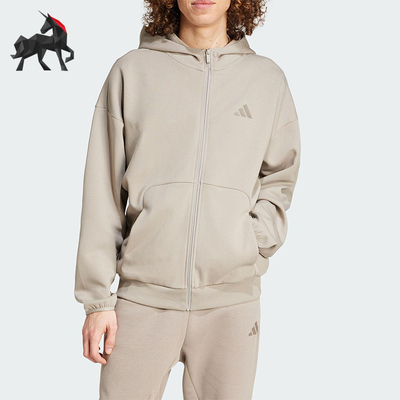 Adidas/阿迪达斯正品2025春季款男士连帽经典针织运动外套JD4947