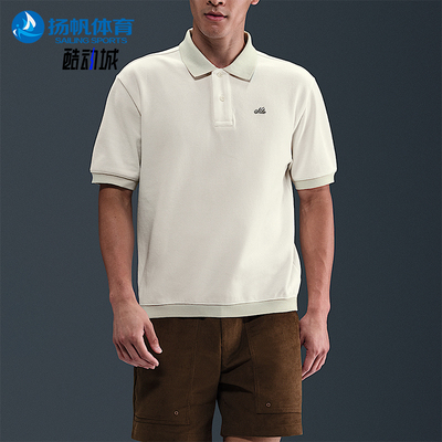 Nike/耐克正品2025男士日常厚实翻领宽松休闲运动短袖HV0885-133