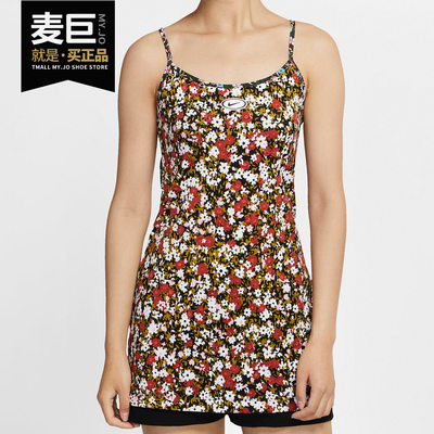 Nike/耐克正品SPORTSWEAR 女子休闲时尚新款小碎花连衣裙 CU5372