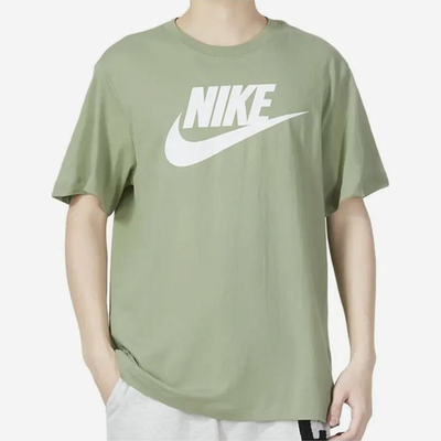 Nike/耐克正品圆领短袖T恤新款男浅绿白色经典短袖T恤DX1986-017