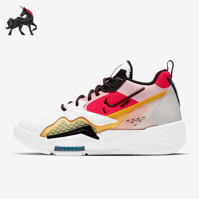 Nike/耐克正品JORDAN女士耐磨中帮系带气垫减震篮球鞋CK9184-102