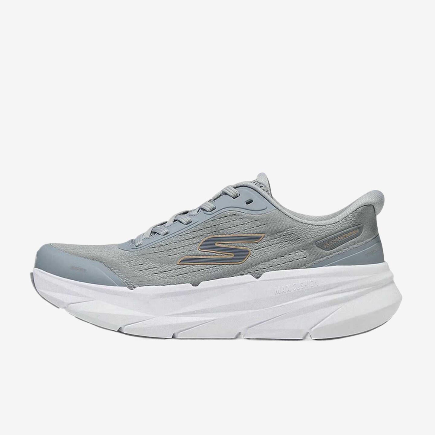 Skechers斯凯奇正品MEN'S GO男款网面透气厚底跑步鞋221221-GRY