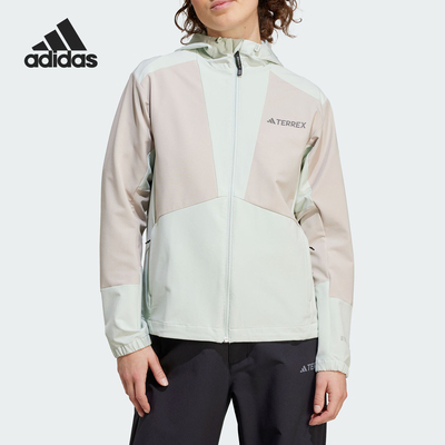 Adidas/阿迪达斯正品运动女士户外防风连帽夹克外套JI5936
