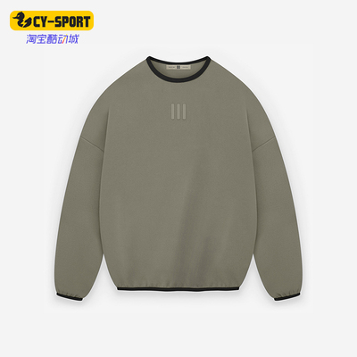 阿迪达斯男士宽松运动保暖卫衣