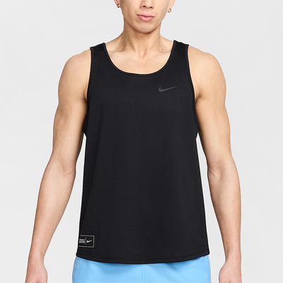Nike/耐克夏季男士休闲针织运动圆领透气无袖背心T恤HV7073-010