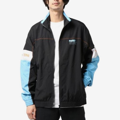 Puma/彪马正品Tetris男女拼接防风宽松运动夹克外套597136-01