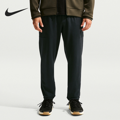 耐克男士修身针织刺绣运动长裤