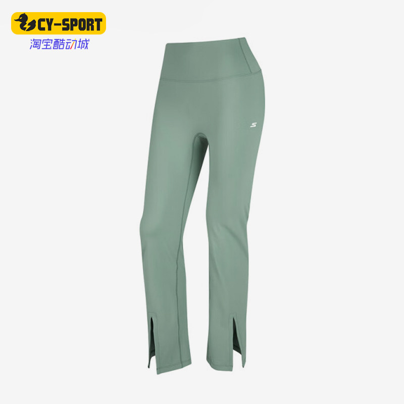 Skechers/斯凯奇正品新款女士跑步瑜伽运动训练微喇长裤