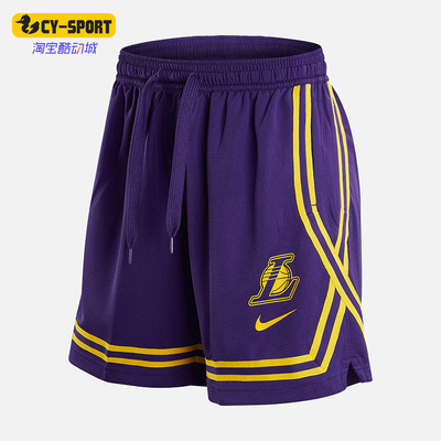 Nike/耐克正品洛杉矶湖人队女子篮球运动透气耐磨短裤 DR2369-504