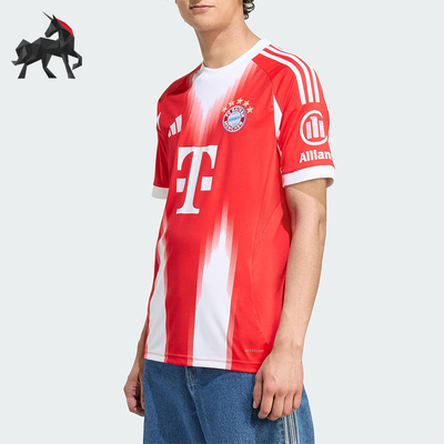 Adidas/阿迪达斯正品2025夏季款男士套头运动足球透气短袖JJ2137