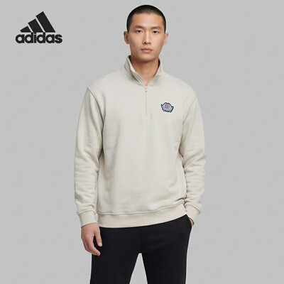 Adidas/阿迪达斯正品三叶草男士立领运动宽松套头衫JX8172
