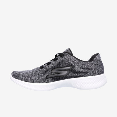Skechers斯凯奇正品Go Walk 4女低帮系带减震休闲鞋14178-BKW