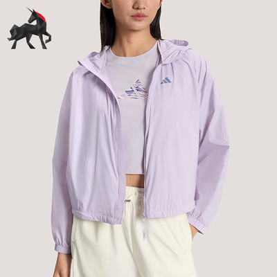 Adidas/阿迪达斯正品春季女士拒水凉感宽松经典休闲外套KS2863