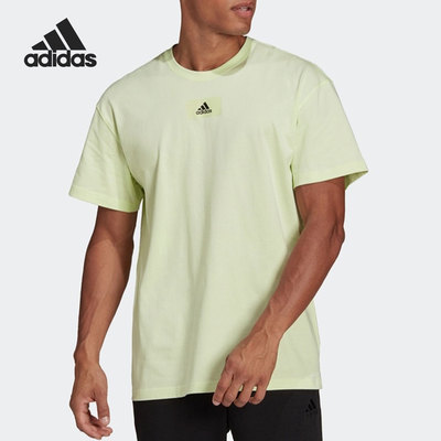 Adidas/阿迪达斯官方正品当季运动训练休闲圆领男子短袖T恤HE4366