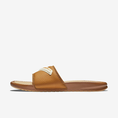 Nike耐克正品Benassi JDI男防滑一字绒毛钩子拖鞋AO2805-200