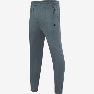 Skechers斯凯奇正品男款柔软亲肤束脚加绒运动裤P423M067-00VB