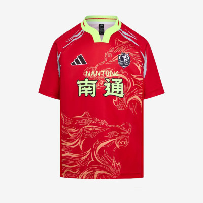Adidas阿迪达斯正品大童足球速干修身休闲运动儿童运动衣LF7941