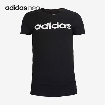 阿迪达斯女士圆领针织T恤