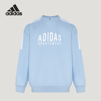 Adidas/阿迪达斯官方正品V GFX CREW男女宽松时尚运动卫衣LG3274