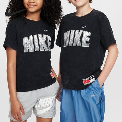Nike/耐克正品Sportswear大童印花针织透气短袖FZ4954-010