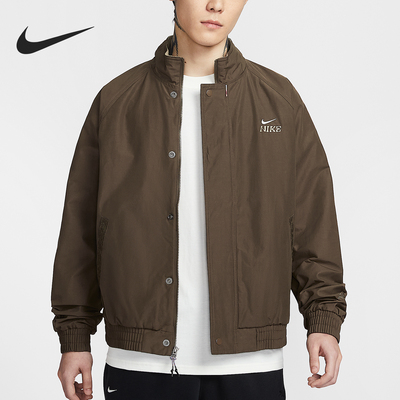 Nike/耐克官方正品当季款男士立领耐穿刺绣外套IQ3705-212