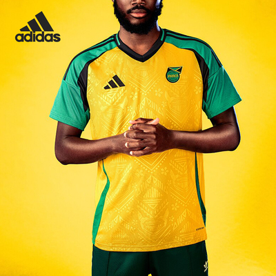 阿迪达斯男士足球运动短袖