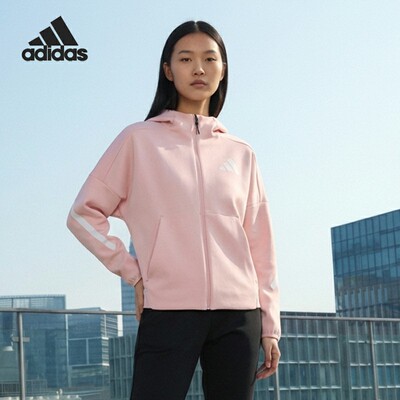 Adidas/阿迪达斯正品W Z.N.E. FZ女士针织休闲连帽外套KC7905