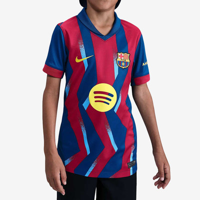 Nike耐克正品FC Barcelona大童Dri-FIT短袖儿童运动衣FZ1307-432