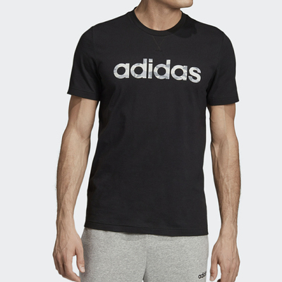 Adidas/阿迪达斯正品男装秋季新款运动上衣圆领休闲T恤EI9755