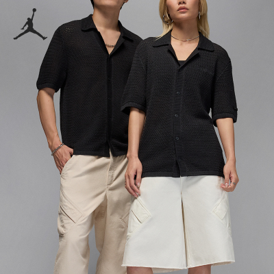 Nike/耐克正品JORDAN男士透气针织宽松休闲衬衫HV0080-045
