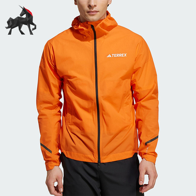 Adidas/阿迪达斯正品JACKET男士跑步户外宽松运动冲锋衣KA5873